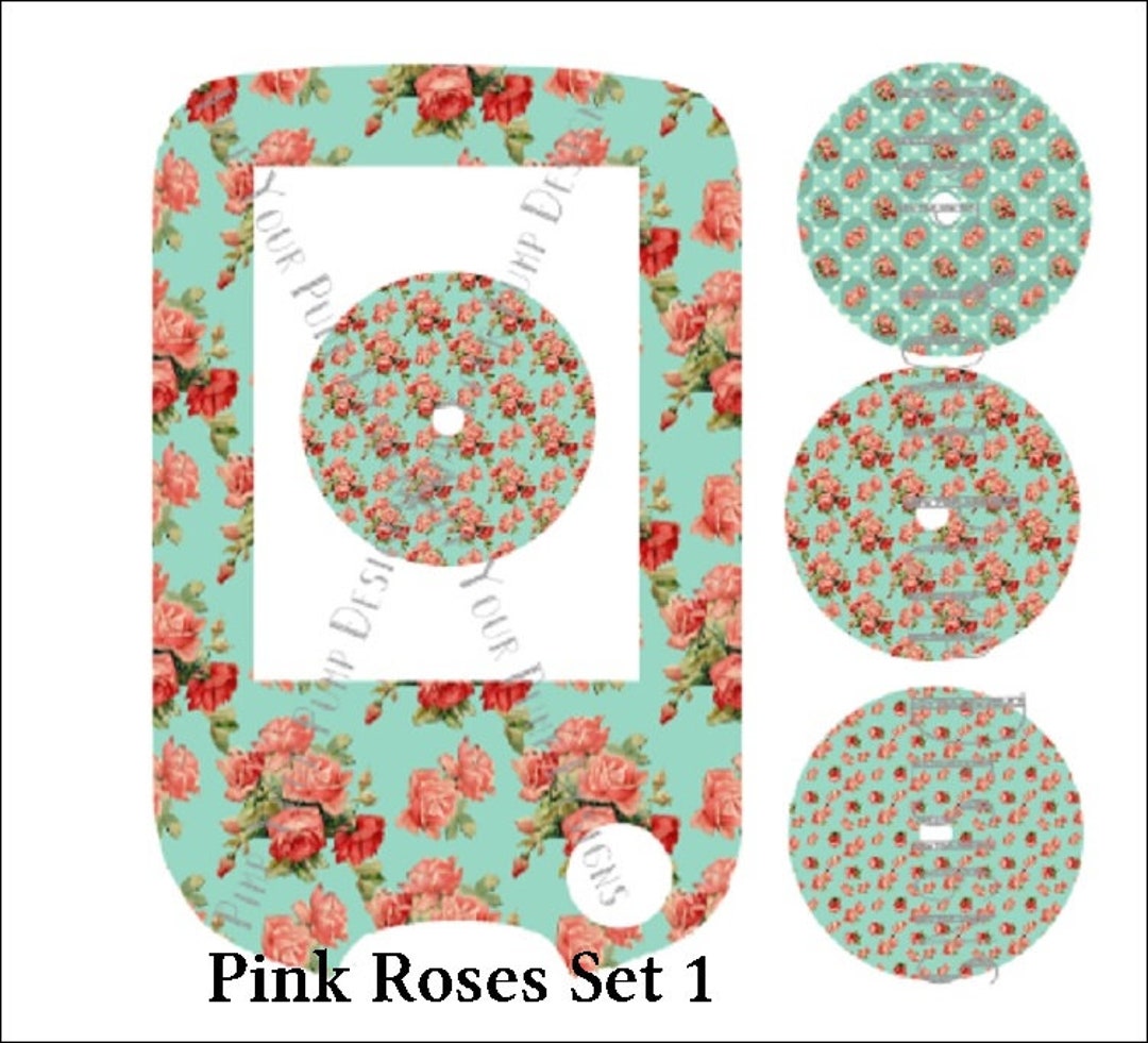 Freestyle Libre Reader and Sensor Stickers Pink Roses - Etsy