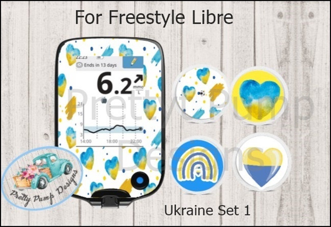 Freestyle Libre 2 or 3 Reader and Sensor Stickers, Ukraine, Ukrainian ...