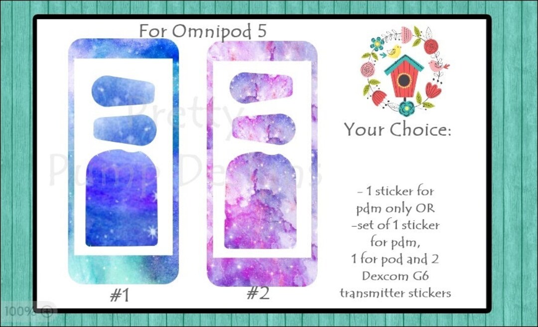 Omnipod 5 Pdm Stickers or Sets, Starry Night, Night Sky - Etsy
