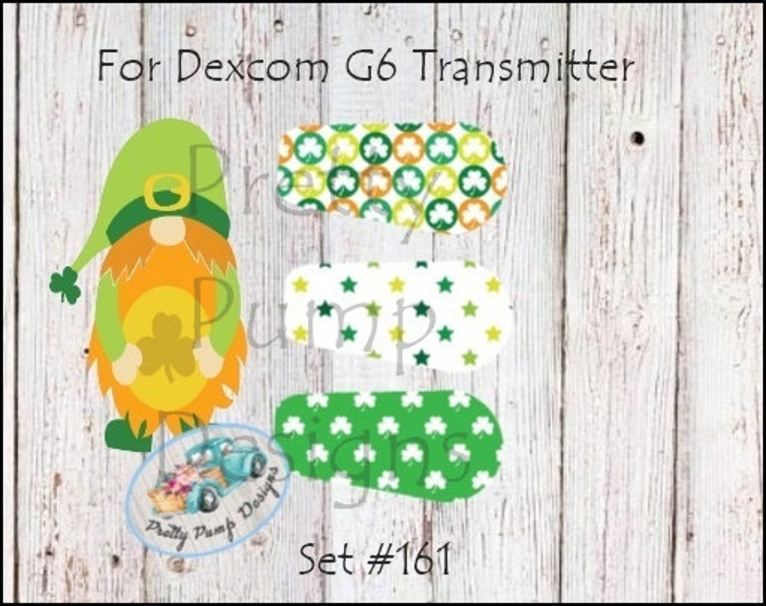 Dexcom G6 Transmitter Sticker, Set of 3 , Lucky, Irish, St. Patrick's ...