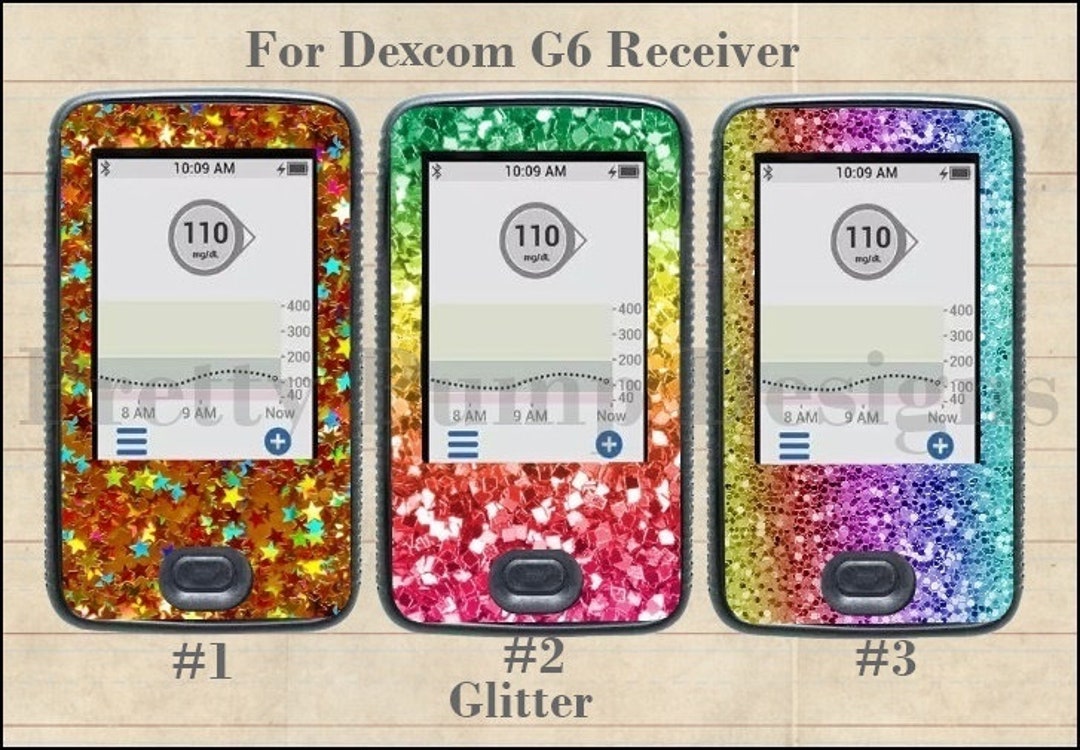 Dexcom G6 Receiver Sticker, Glitter - Etsy