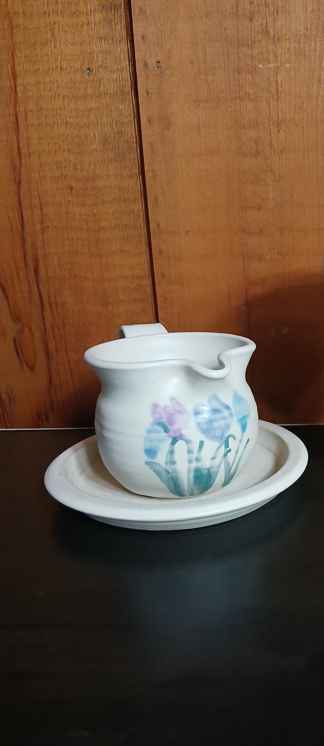 Flo Greig Studio Art Pottery Floral Tulips Gravy Boat & Underplate - Etsy