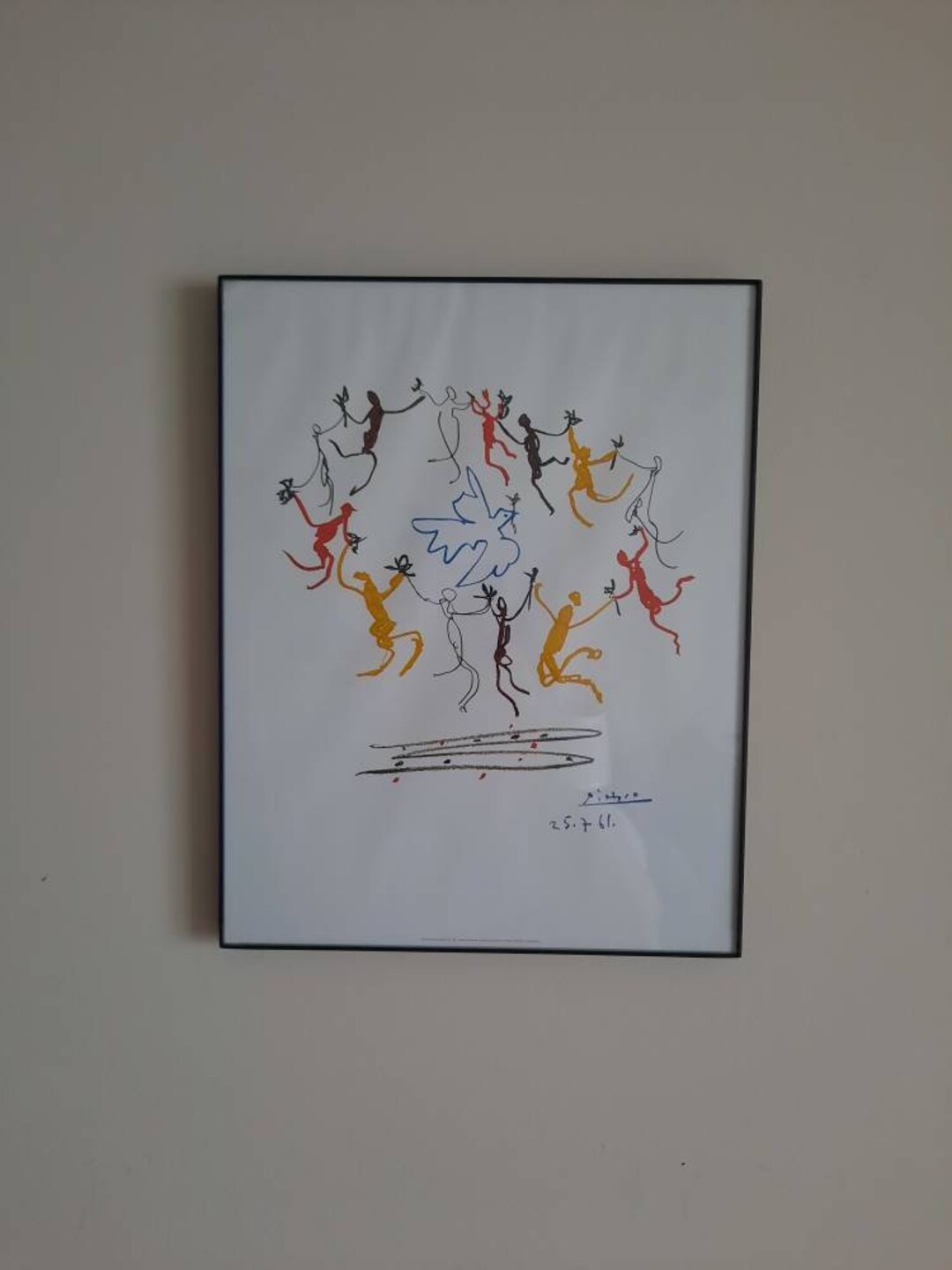 Vintage Pablo Picasso "dance of Youth" Framed Lithograph Print - Etsy