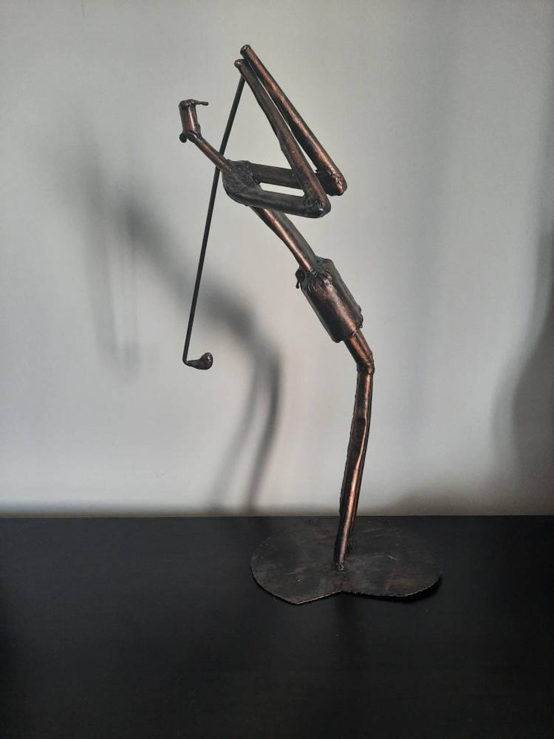 Metal Abstract Golfer Figurine - Golfing Collectible - Etsy