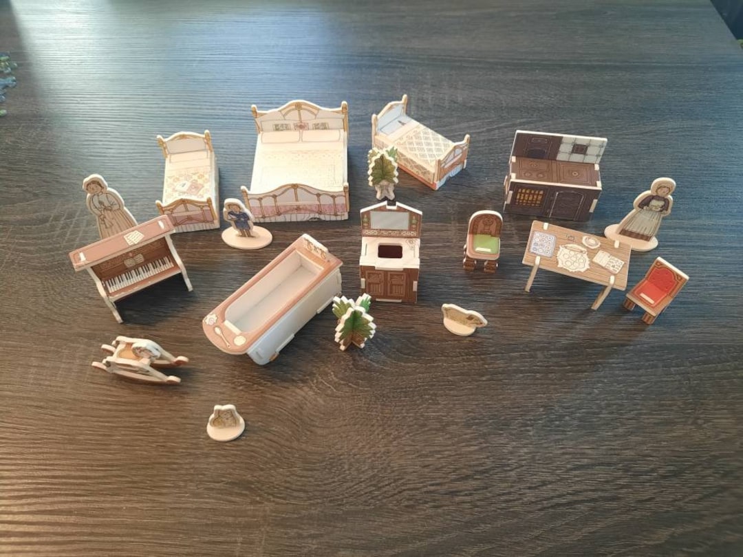 Vintage Foamboard Dollhouse Furniture - 18 Pieces - Etsy