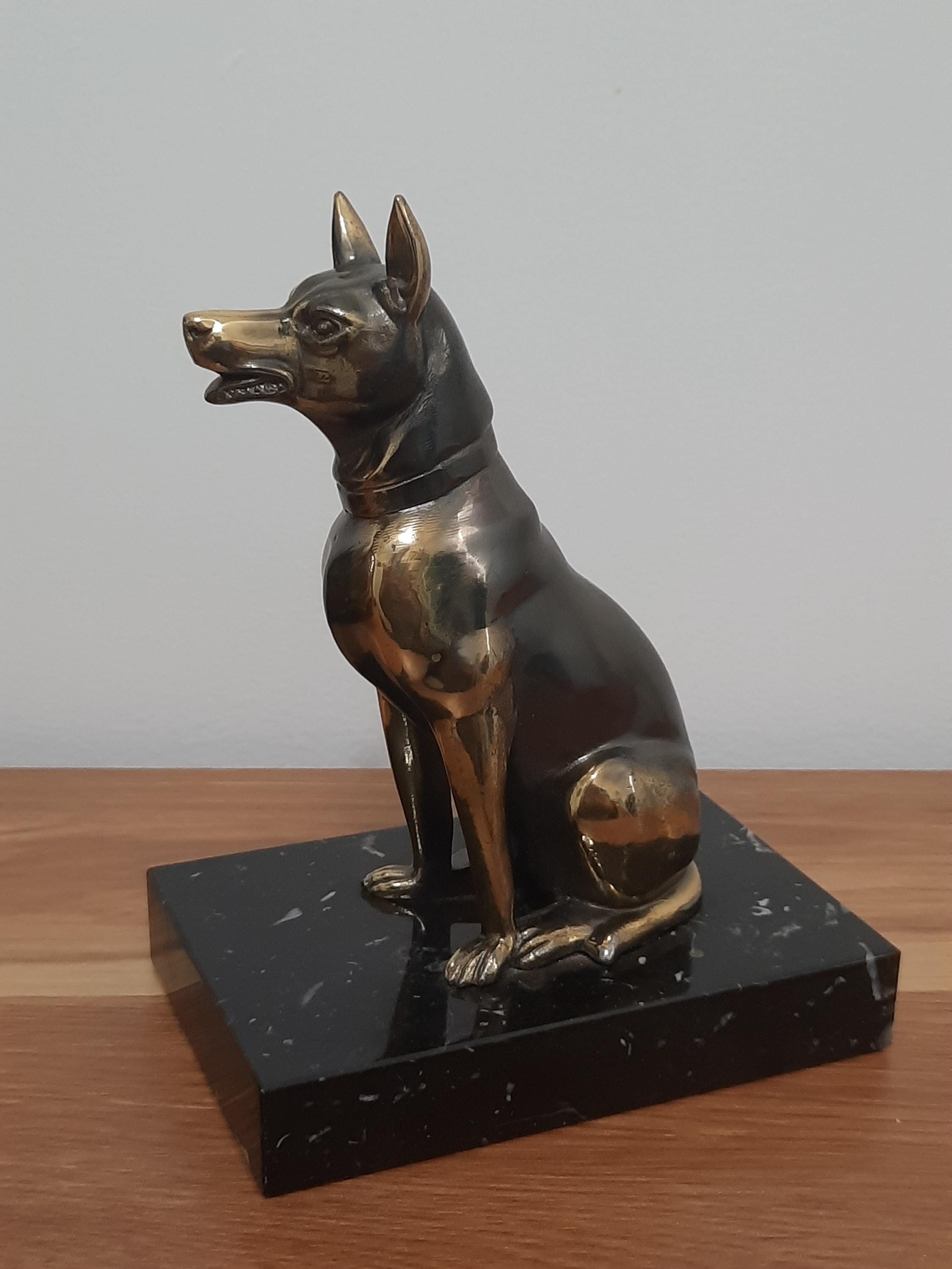1930s Art Deco French Bookends With Figural Doberman Dogs by Jamar - Etsy