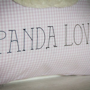 Bio Cuddle/travel Pillow panda Love 40 40 Cm - Etsy