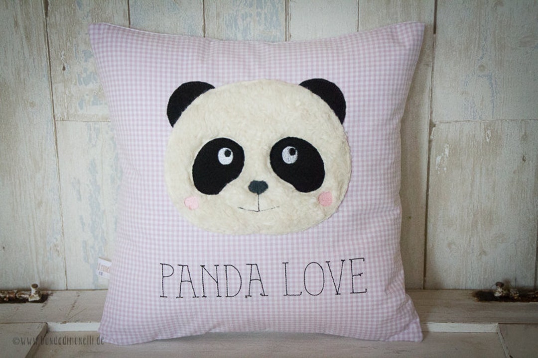Bio Cuddle/travel Pillow panda Love 40 40 Cm - Etsy