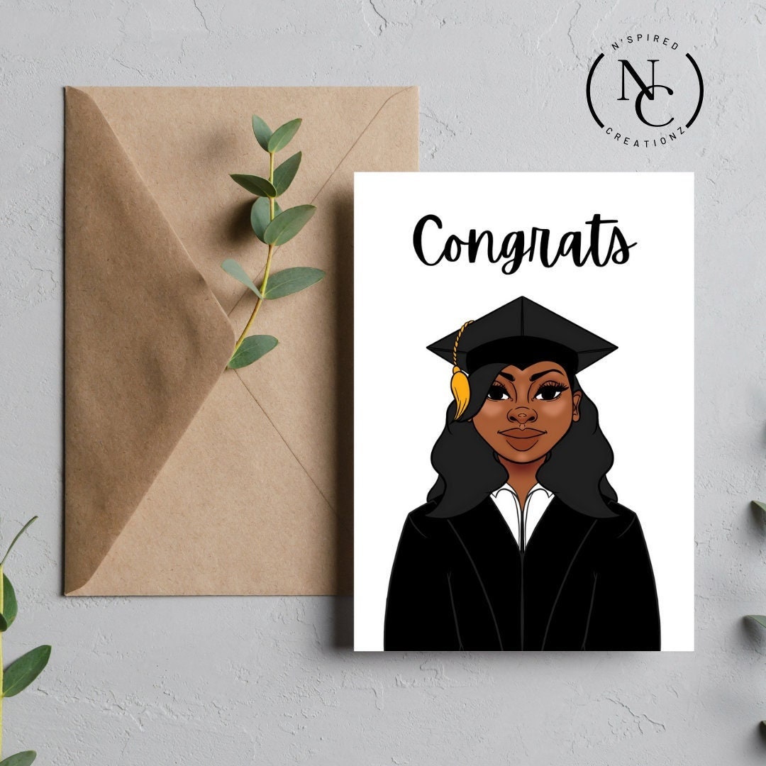 Congrats Graduate Greeting Card HBCU Greeting Card Gift for Graduation ...