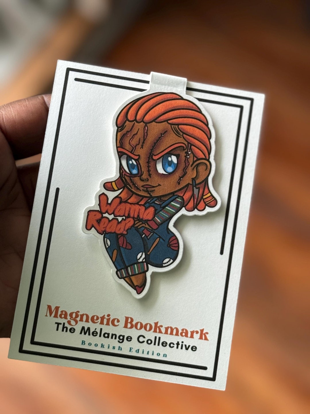 Chucky-themed Magnetic Bookmark | Halloween Horror Bookmark | Creepy ...