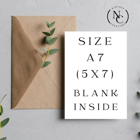 Blank Greeting Card Inside