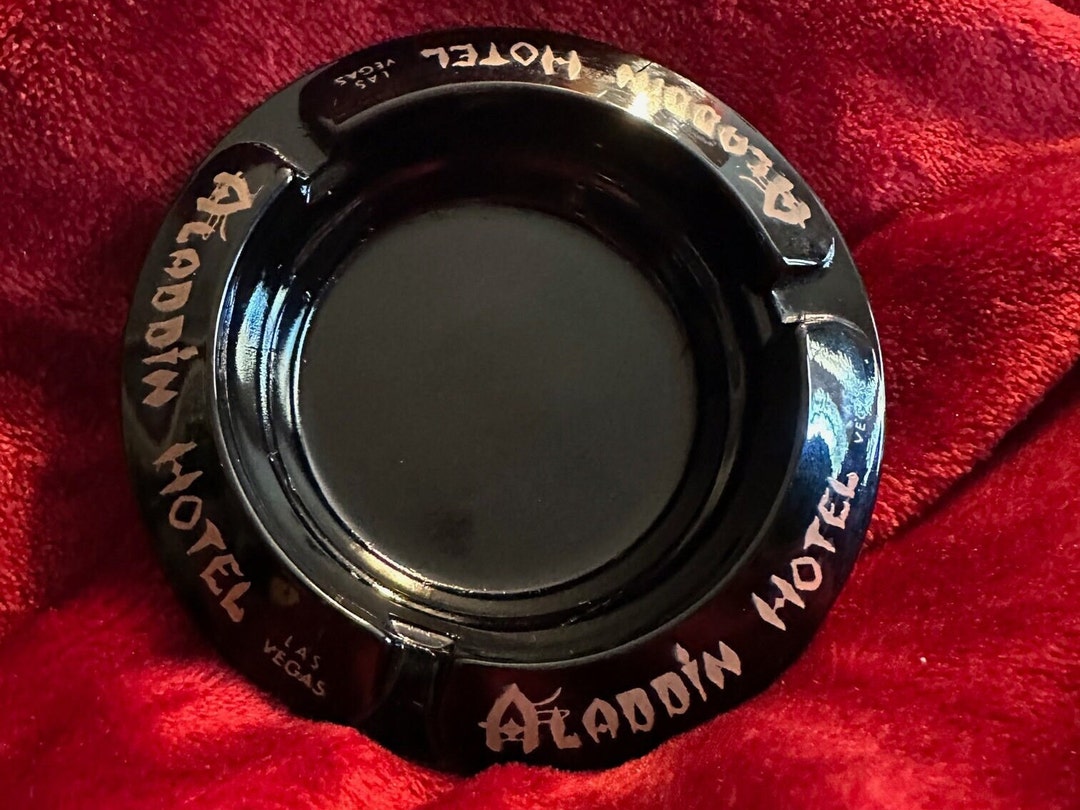 Vintage ALADDIN HOTEL Las Vegas Ashtray | Midcentury Tobacciana ...
