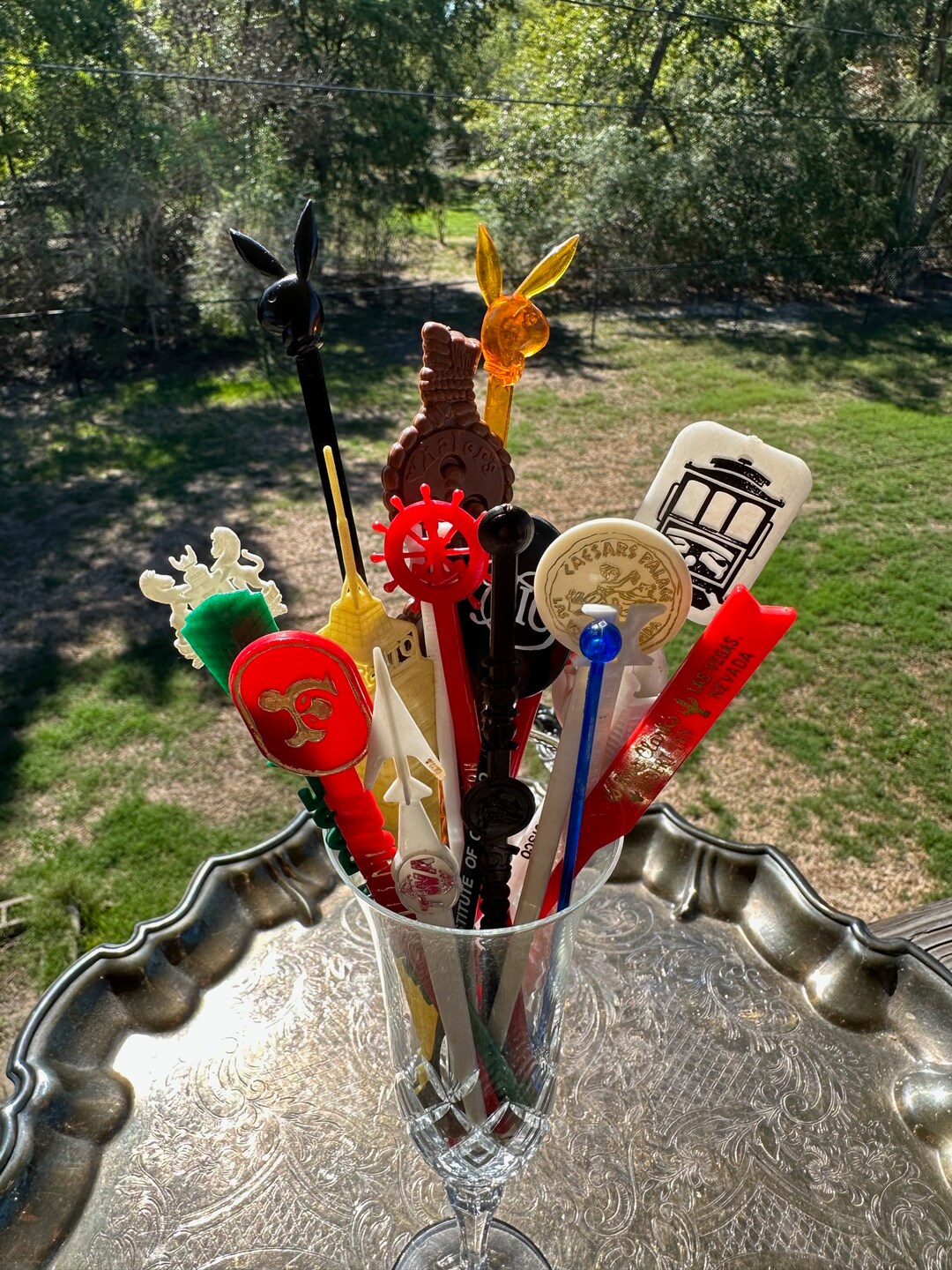 Vintage Retro LOT of 35 Kitschy SWIZZLE STICKS! Mid Century Mad Men ...