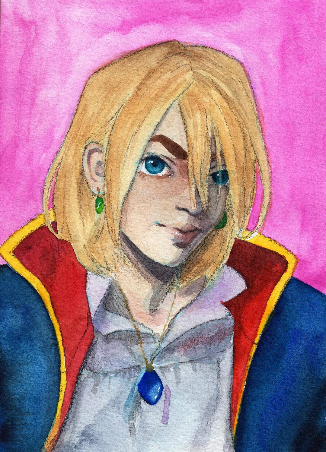 Howl - Original Watercolor Painting 5 X 7" - Etsy