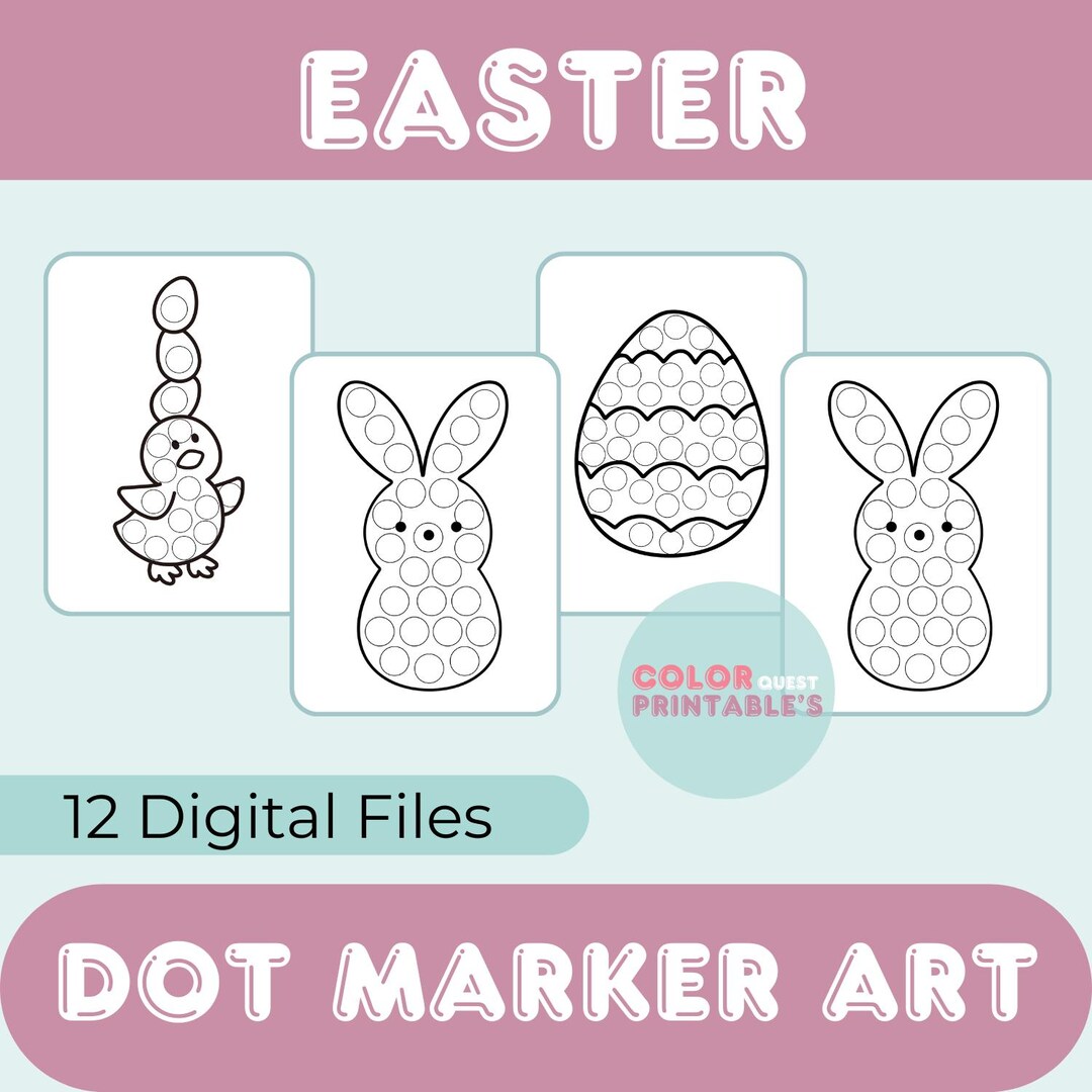 Easter Dot Marker Printable's - Etsy