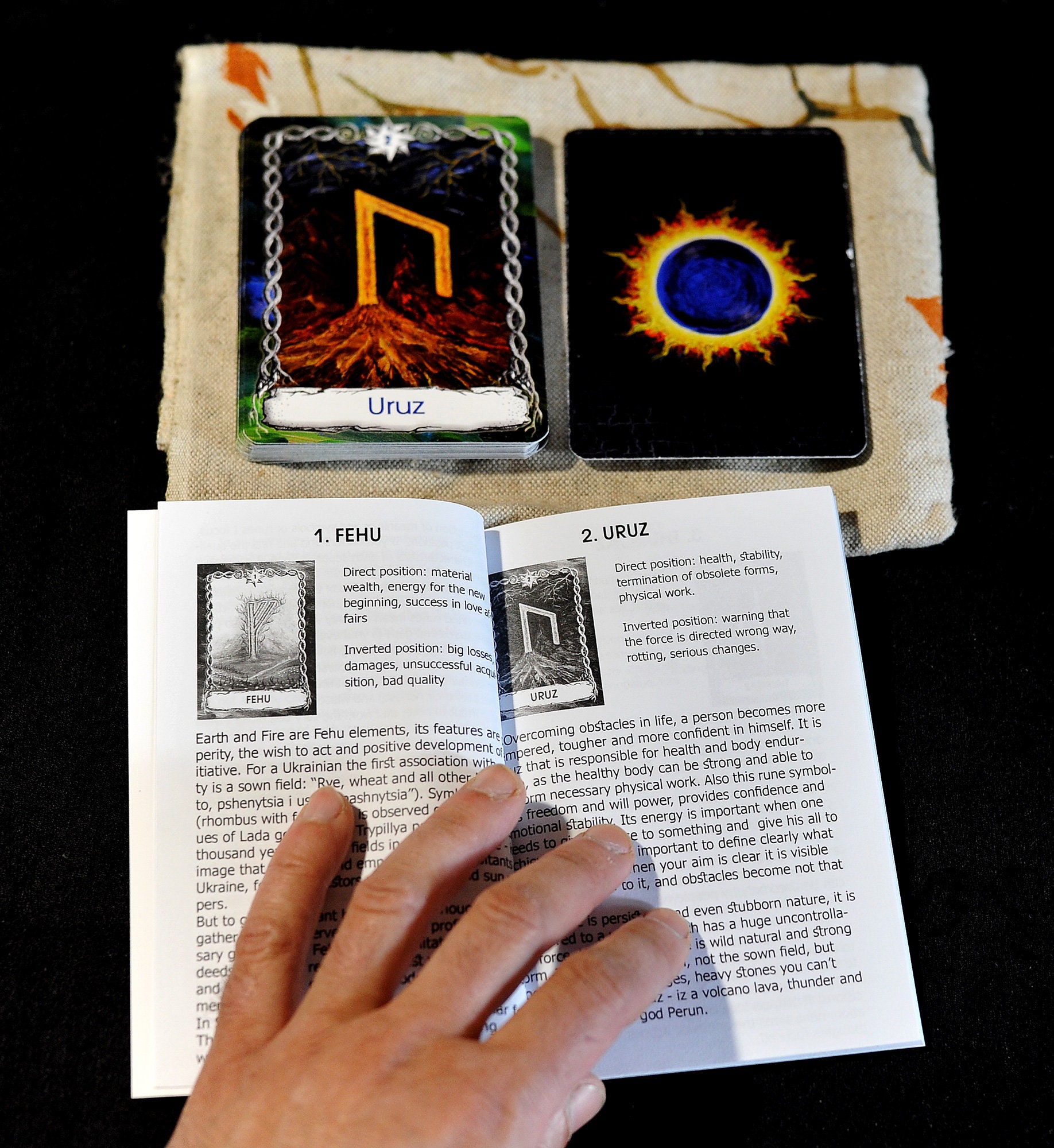 Runic Oracle Cards. Unique Divination Tool. Collectible Cards - Etsy