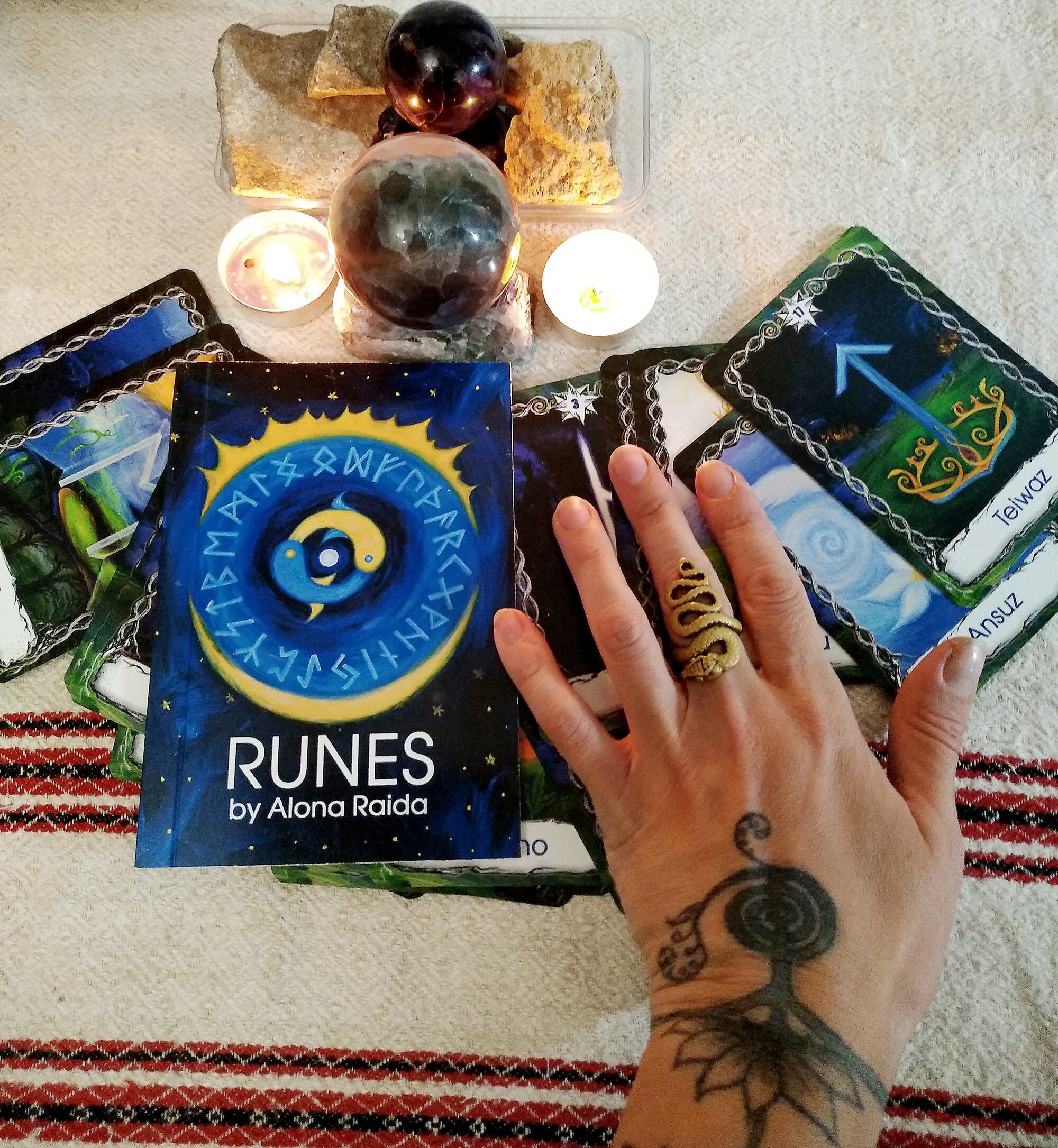 Runic Oracle Cards. Unique Divination Tool. Collectible Cards - Etsy