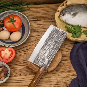 Handmade Kitchen Asian Style Cleaver Chopper Professional Kitchen Chef ...