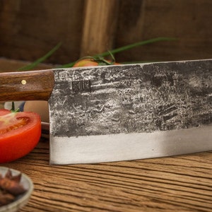 Handmade Kitchen Asian Style Cleaver Chopper Professional Kitchen Chef ...