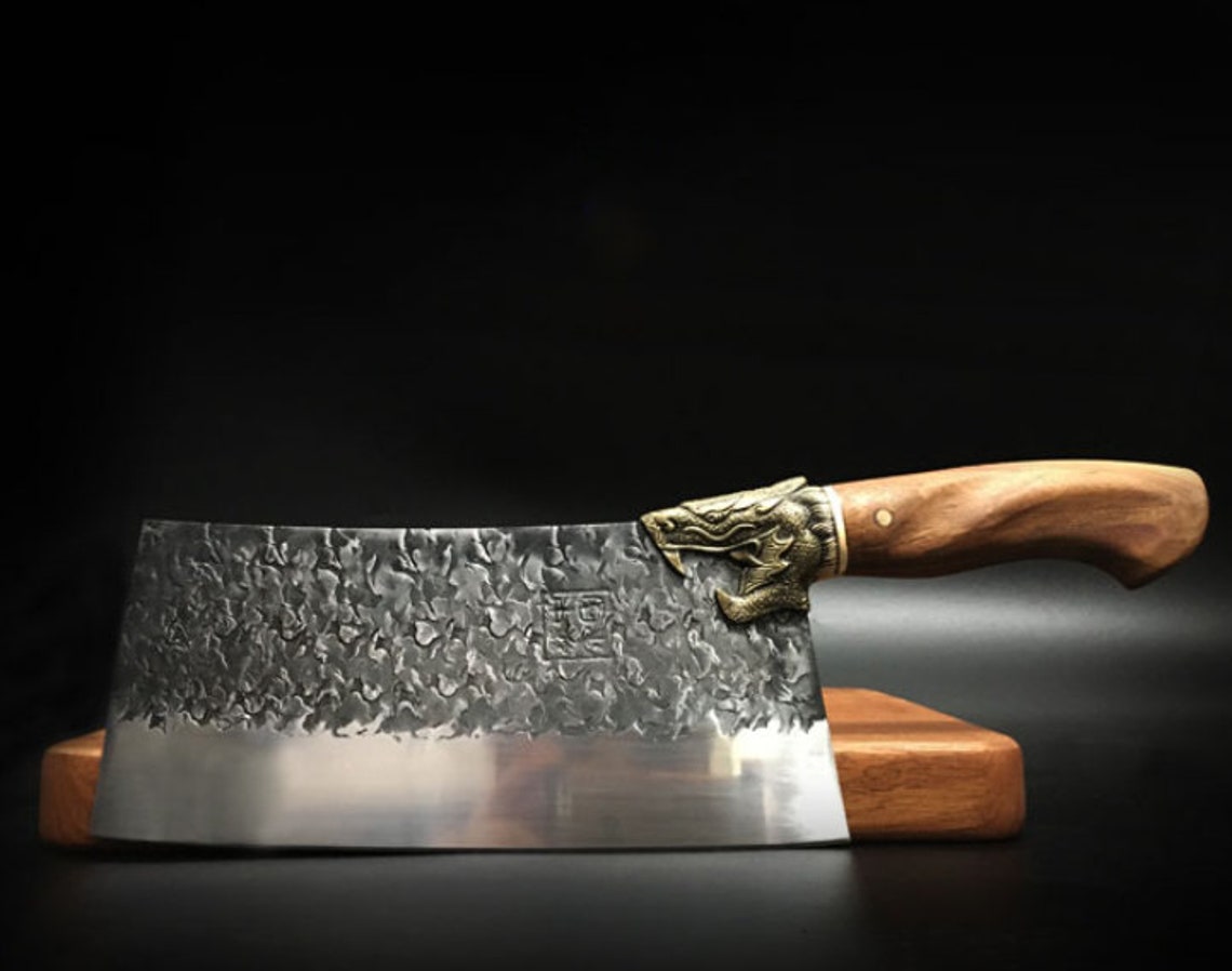 Meat Cleavermeat Chopper Butcher's Knife Kitchen - Etsy