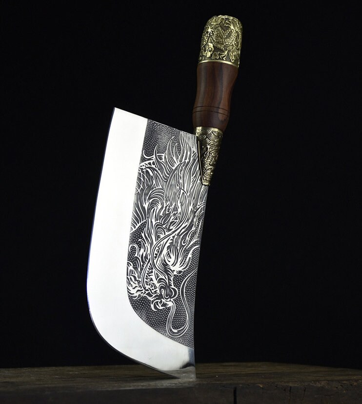 Hand-forged Kitchen Knife Chef Meat Slices and Bones Super | Etsy