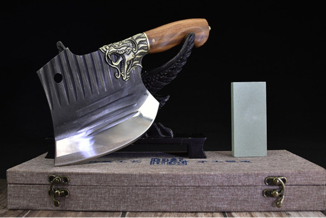 Handmade Hand Forged Kitchen Axe Viking Cleaver Chopper Professional ...