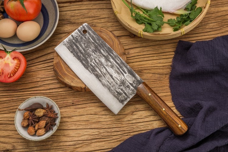 Handmade Kitchen Asian Style Cleaver Chopper Professional - Etsy