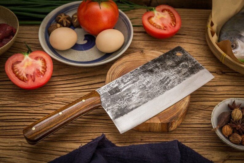 Handmade Kitchen Asian Style Cleaver Chopper Professional Kitchen Chef ...
