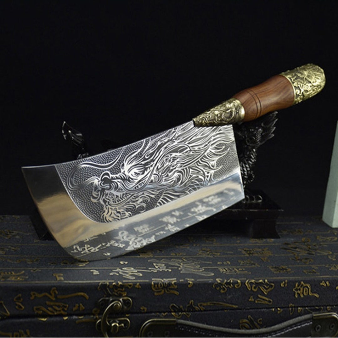 Hand-forged Kitchen Knife Chef Meat Slices and Bones Super Sharp Knife ...