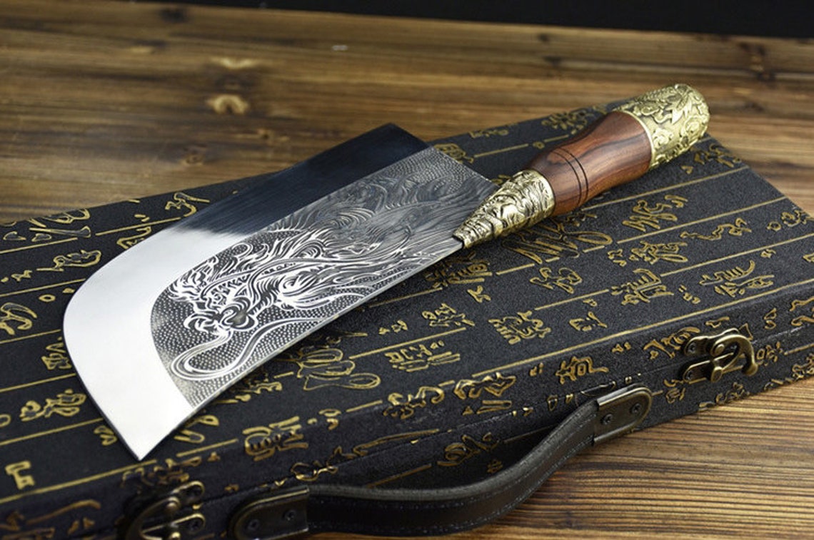 Hand-forged Kitchen Knife Chef Meat Slices and Bones Super | Etsy