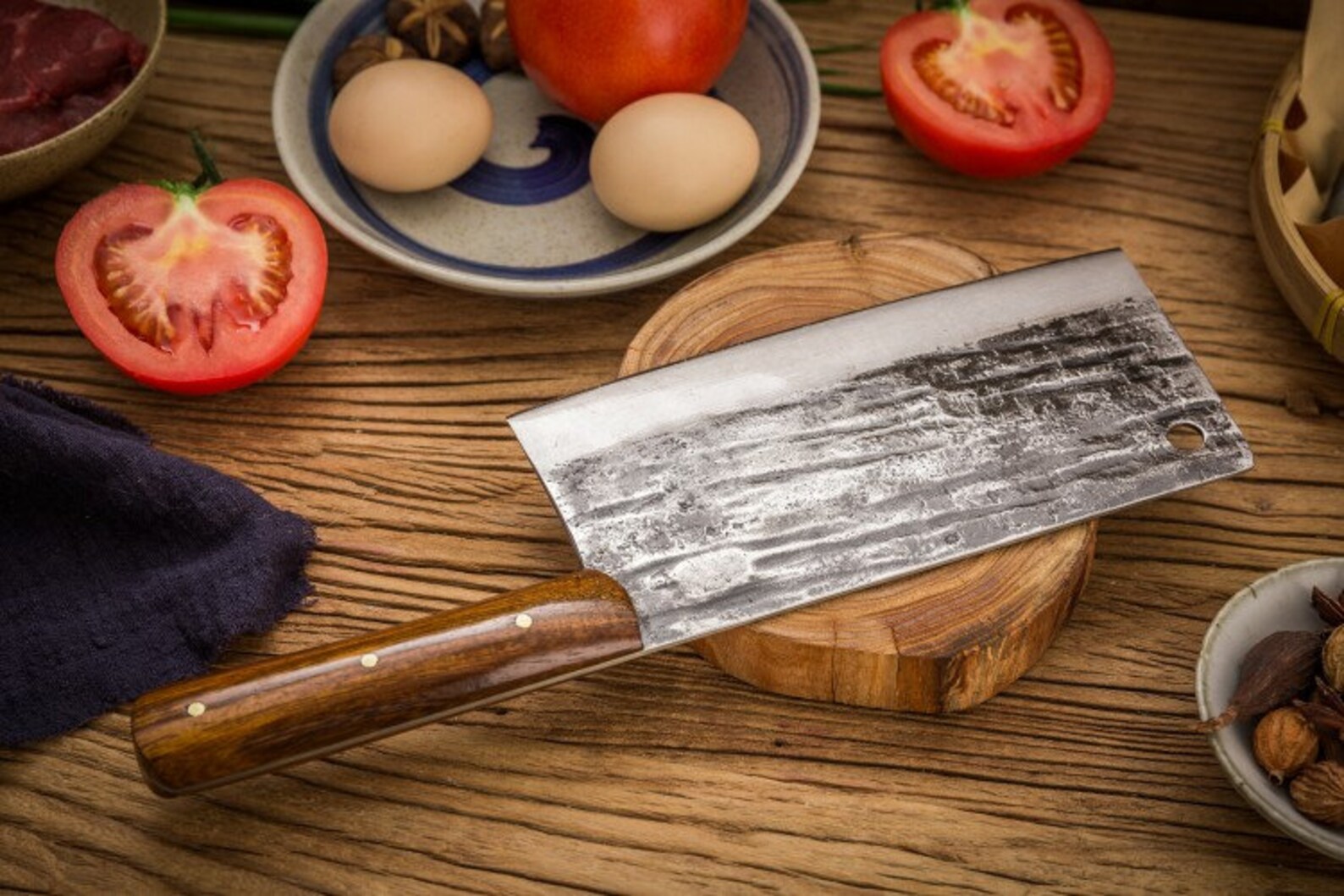 Handmade Kitchen Asian Style Cleaver Chopper Professional - Etsy
