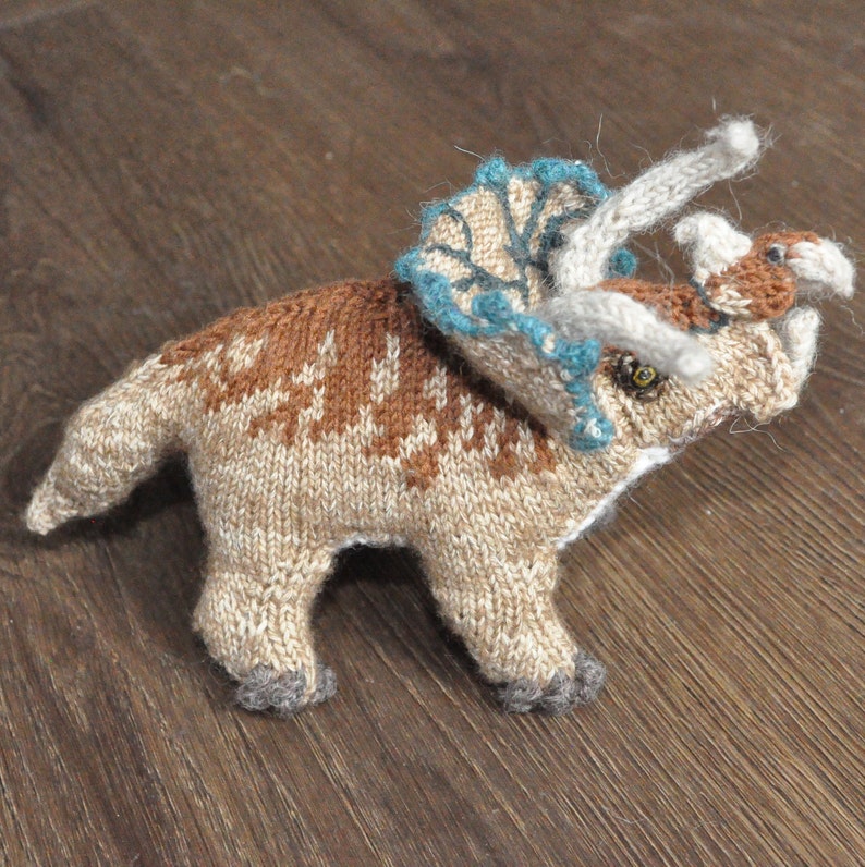 Triceratops (knitting Pattern) - Etsy