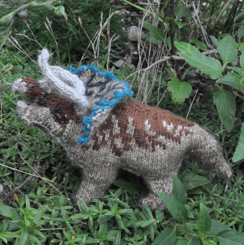 Triceratops (knitting Pattern) - Etsy