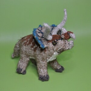 Triceratops (knitting Pattern) - Etsy