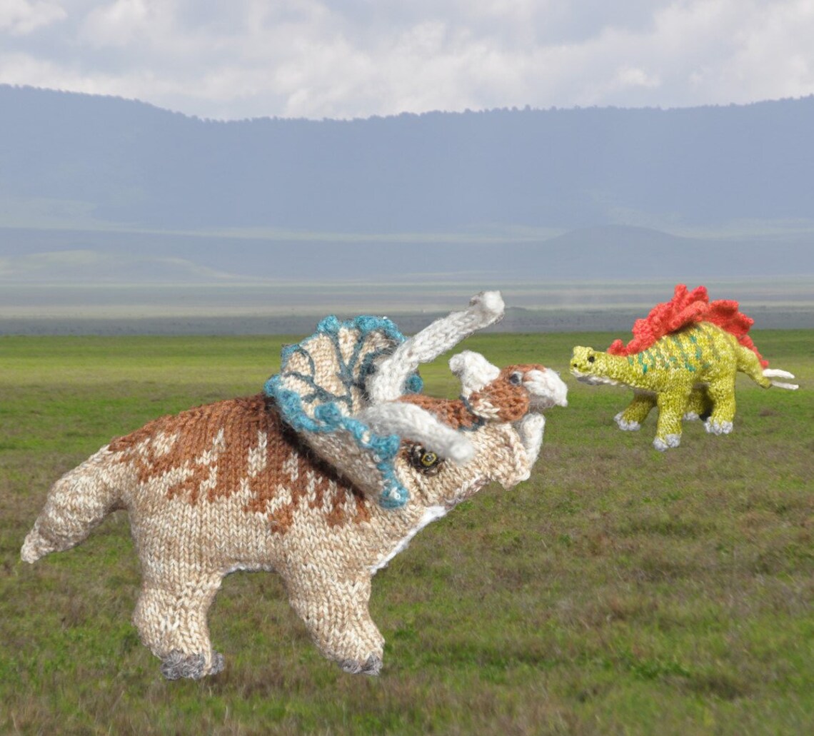 Triceratops (knitting Pattern) - Etsy