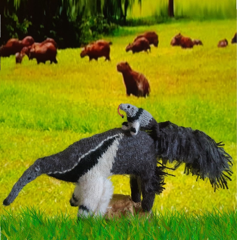 Giant Anteater and Tiny Anteater (knitting Pattern) - Etsy UK