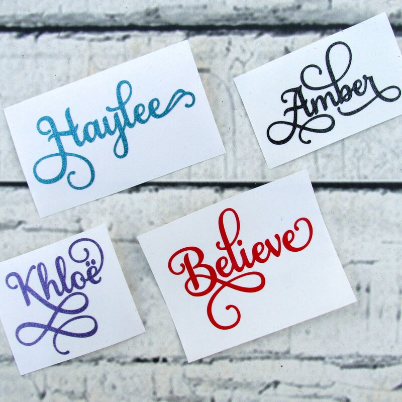 Fancy Letters Decal - Etsy