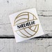 Vinyl Name Decal - Volleyball Decal - Volleyball Sticker - Folder Decal ...