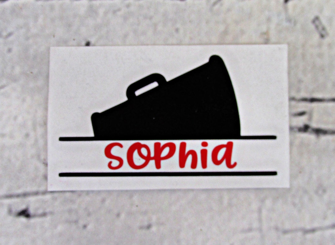 Megaphone Decal - Vinyl Sticker - Personalized Megaphone Decal ...