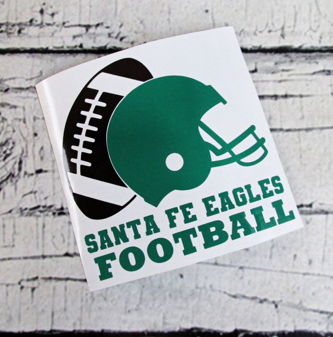 Customizable Football Team Name Sticker - Personalized Football Sticker ...