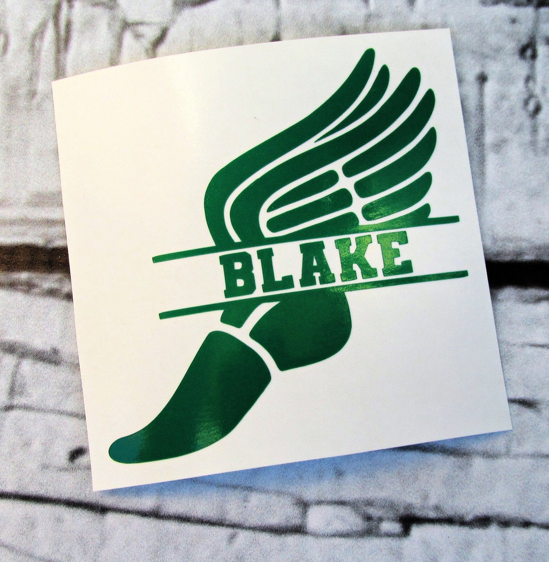 Custom Track Name Sticker - Track and Field Decal - Sport Decal - Track ...