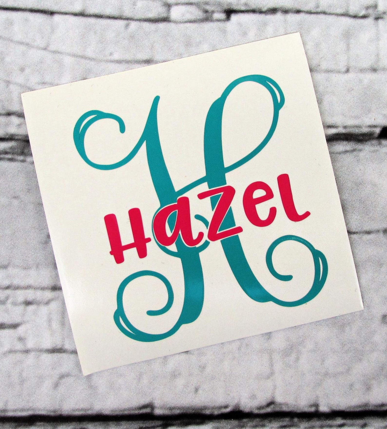 Vinyl Name Decal -initial Decal - Tumbler Decal - Cup Decal - Name ...