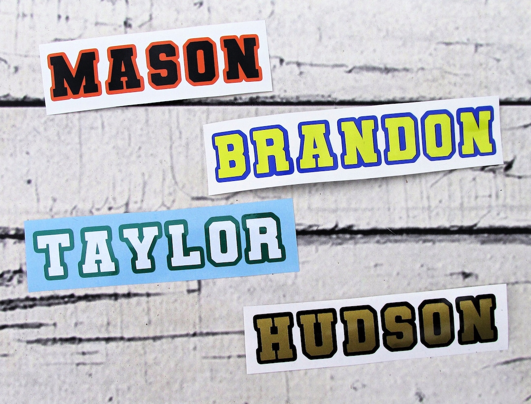 Custom Shadow Vinyl Decal Name Sticker for Water Bottles - Tumblers ...