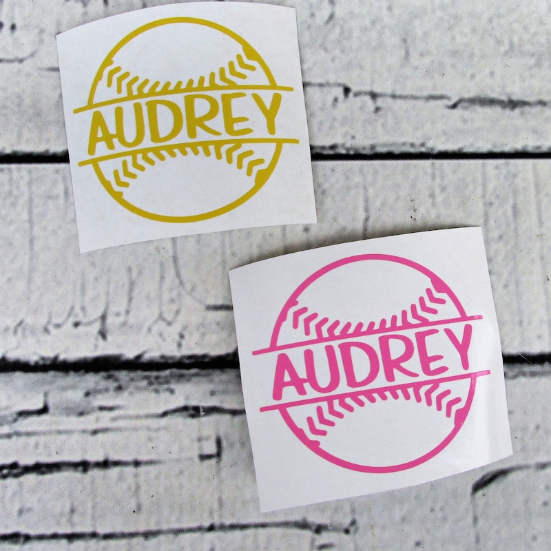 Softball Decal - Etsy