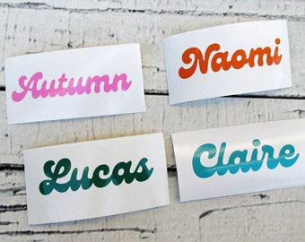 Double-layer Monogram Decal, Shadow Block Monogram, Vinyl Decal, Drop ...