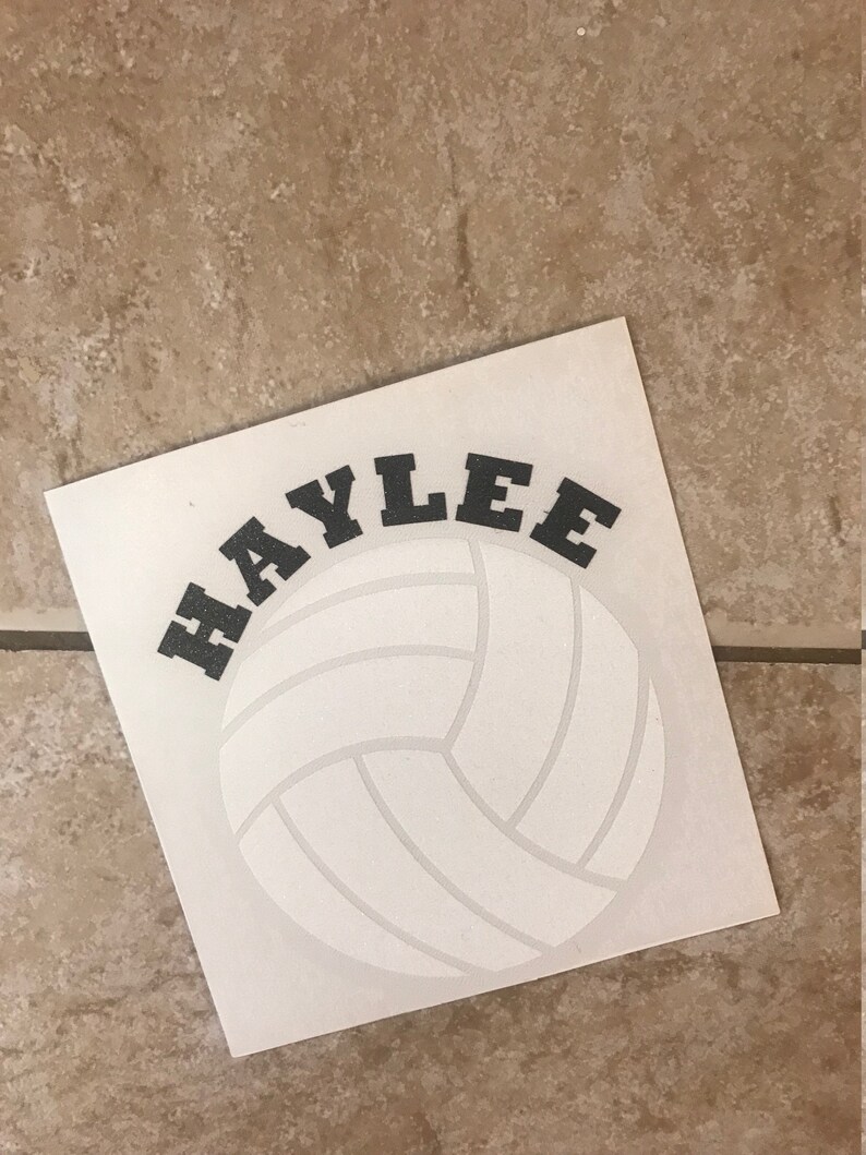 Vinyl Volleyball Decal Personalized Volleyball Sticker Car - Etsy