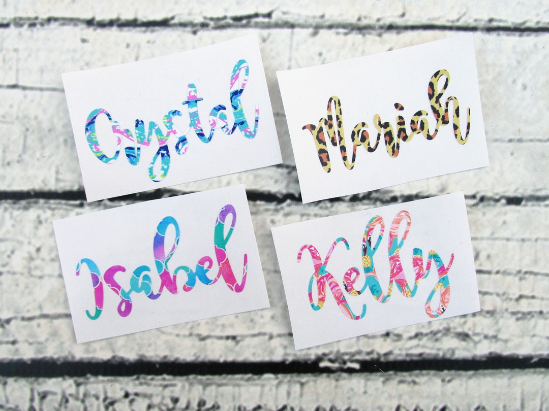 Vinyl Name Decal Planner Sticker Locker Decal Car Decal - Etsy