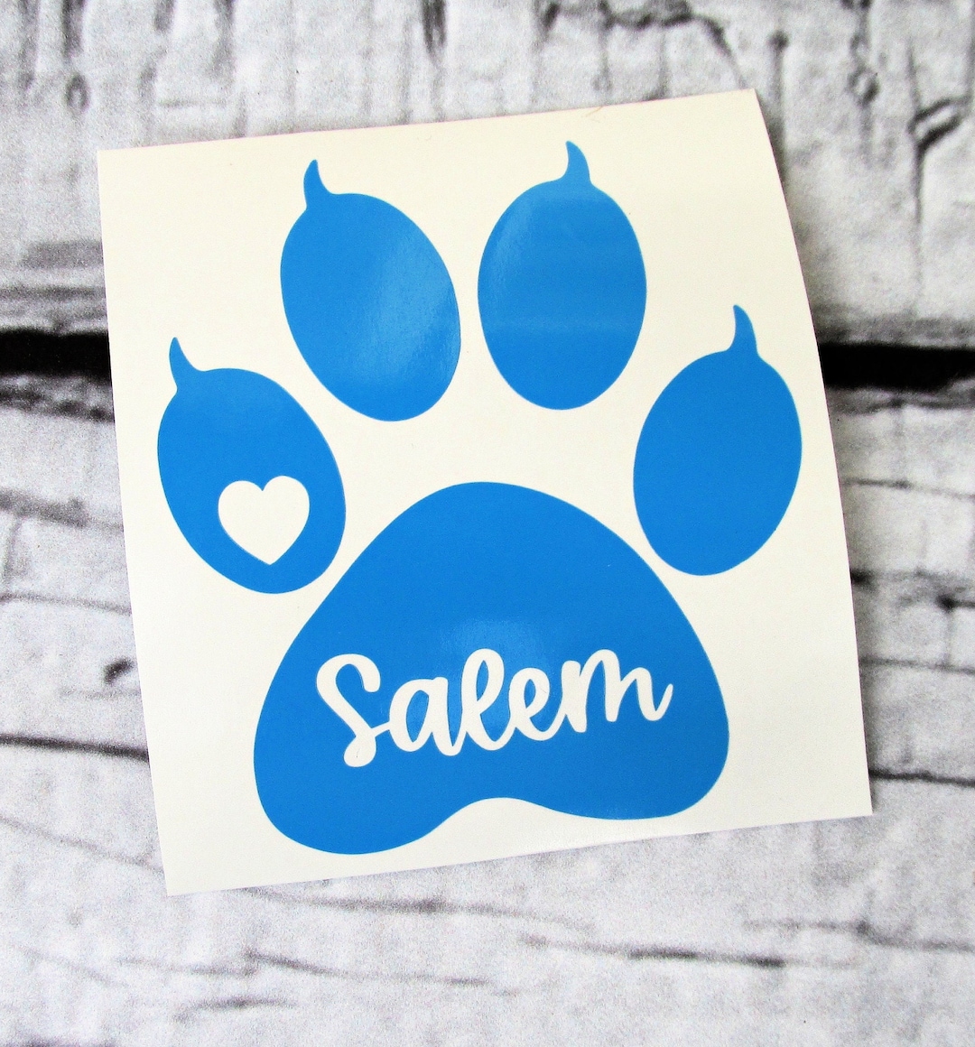 Cat Paw Print - Paw Print Decal - Paw Print Sticker - Paw Decal - Pet ...