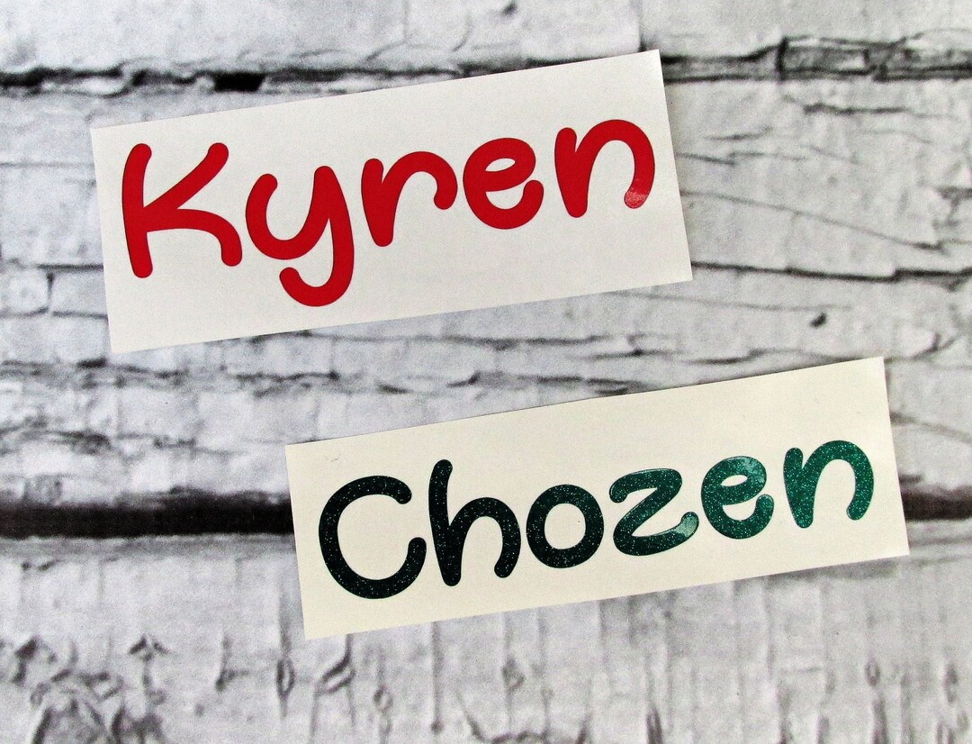 Name Decal - Name Sticker - Vinyl Name Decal - Personalized Name Decal ...