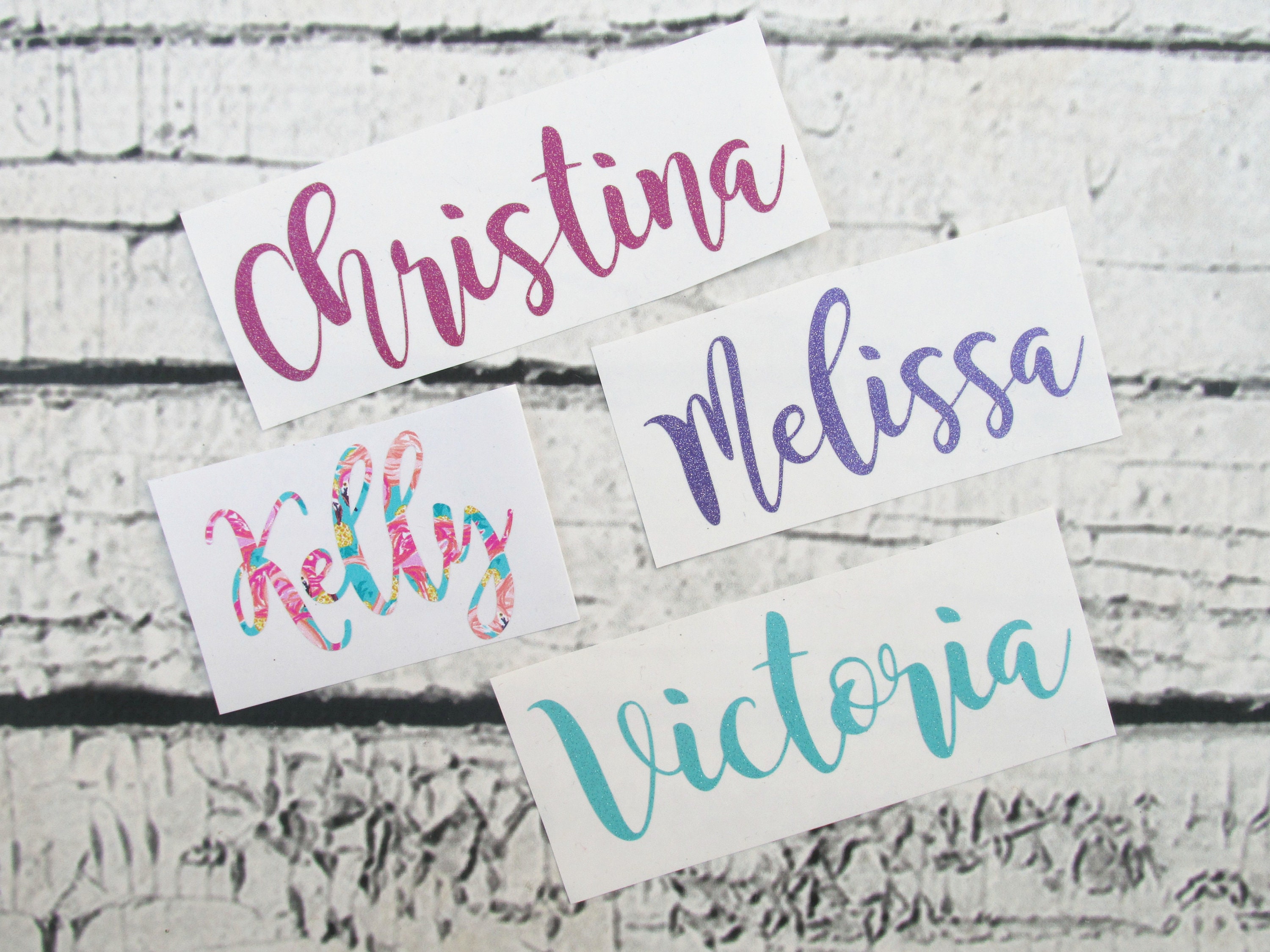 Vinyl Name Decal Planner Sticker Locker Decal Car Decal | Etsy